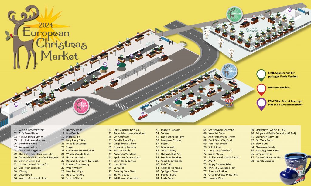 Vendor Map - European Christmas Market